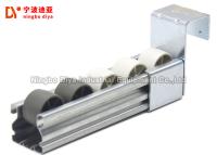 China ABS / PP Curved Sliding Roller Track Customized Length With Plastic Wheel for sale
