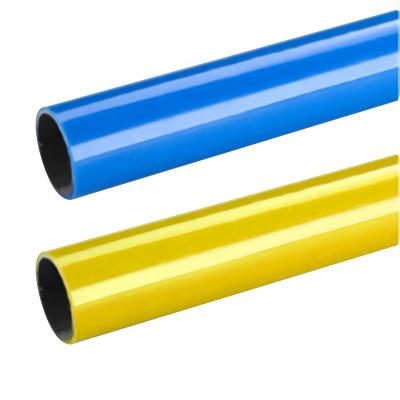 China 28MM Pipe PE/ABS Coated Steel Pipe ESD Used for Workbench Flow Rack Popular in Factory Lean Pipe/tube Lean Production for sale