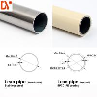 China H2815 PE Coated Lean Pipe For Logistics Racking Systems for sale
