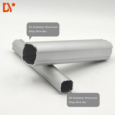 Cina Tubo cilindrico della magra della scaffalatura del OD 43mm/magazzino della metropolitana della lega di alluminio di profilo in vendita