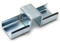 China Rack System Sliding Track Hardware / Roller Track Sheet Metal Connectors for sale