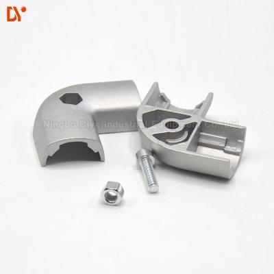 China Trolley Lean Tube Connector / Metal Pipe Joints Lightweight Shot Blasting Surface for sale