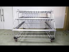 Sistema di scaffalatura per tubi magri industriali