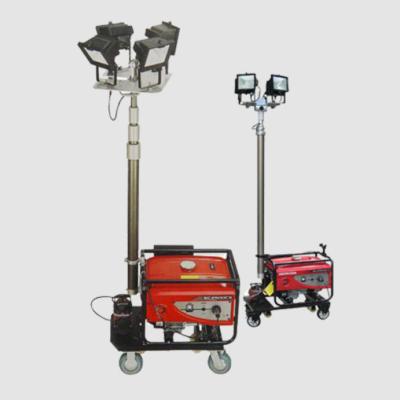 China Tragbare 4x200w bewegliche Höhe des Lichtmast-5m für Katastrophenhilfe-Standort zu verkaufen