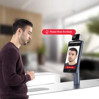 China 10.1 Inch Facial Recognition Access Control System 2GB RAM with Temperature Sensor for sale