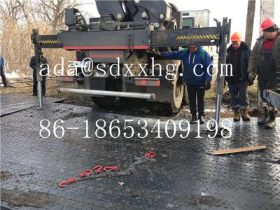 China oil and gas rig mat instead of wood rig matting interlocking swamp mats highly portable access mats turf protection for sale