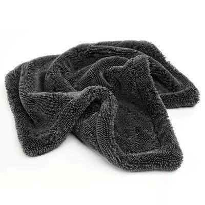 China 1200GSM Auto Detailing Cloth Streak Free Twisted Loop Drying Towel for sale