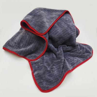 China Cationic Coral Fleece Auto Detailing Cloth Water Absorption Microfiber Car Drying Towel for sale