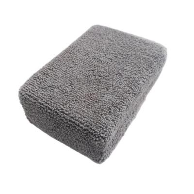 China Microfiber Car Wax Applicator Sponge Detailing Applicator For Sealant Conditioner for sale