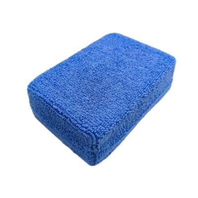 China Microfiber Car Wax Applicator Sponge Detailing Applicator For Sealant Conditioner for sale