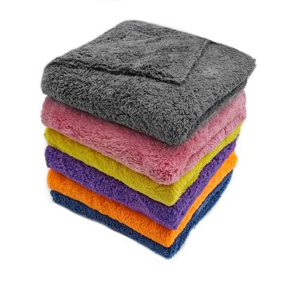 China 80/20 Edgeless Microfiber Plush Towel-Car Wash Microfiber Cloth for Auto Detailing for sale