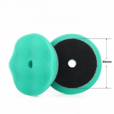 China 3 Inch Green Waffle- Heavy Cutting Foam Buffing Pad For ROTARY POLISHERS for sale