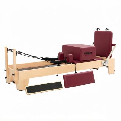 China High Quality Hard Maple Wood Pilates Reformer For Commercial Studios and home for sale