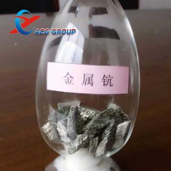 China Factory supply high purity rare earth Sc Scandium Metal for Ceramic, optical glass, magnet, etc. for sale