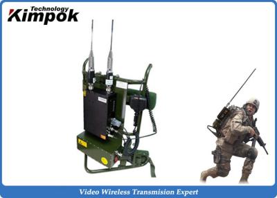 Cina Dello zaino militare video Transimtter 720P COFDM video sistema senza fili di Digital 10 watt in vendita