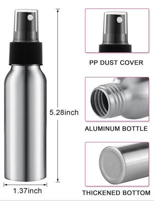Cina Lo spruzzo fine di alluminio della foschia imbottiglia la bottiglia di profumo riutilizzabile di viaggio del metallo in vendita