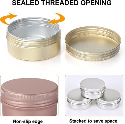 Cina metallo di alluminio bianco Tin Container del barattolo della lozione di 60g 80g 100g 120g in vendita