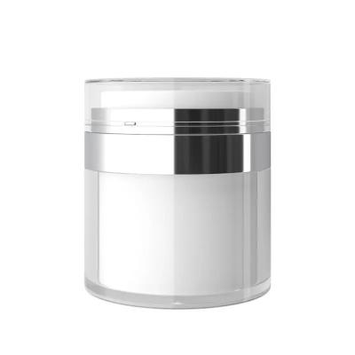 China 15ML 30ML 50ML 100ML Press Airless Cream Jar with Removable Inner Liner & Refillable Cartridge for sale