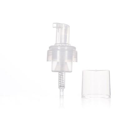 China 42mm Facial Cleaning Foam Pump White Plastic Dispenser PP Lotion Pump For Bottle for sale