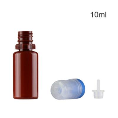 China Clear Black Plastic Dropper E-liquid Liquid Bottle With Child-resistant Tamper resistant Cap for sale