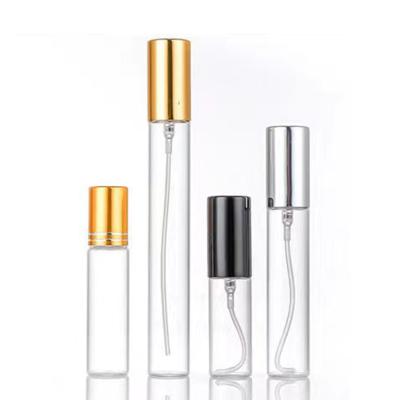 China 5ml 10ml 20ml Aluminum Spray Small Size Refillable Perfume Glass Bottle for sale