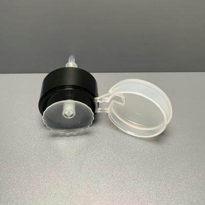 China Convenient 28/410 33/410 Flip Top Nail Polish Dispenser Remover Oil Pump with Plastic PET Material for sale
