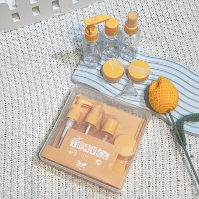 Китай 7 шт. Туристический размер туалетные принадлежности набор личные бутылки винтовой крышки портативный пластиковый спрей продается