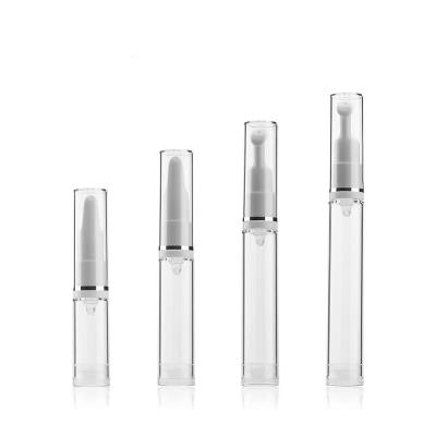 China 5ml 10ml 15ml Eye Cream Container Flat Applicator Airless Eye Cream Bottle for sale