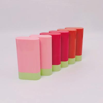 China Custom 20g Empty Deodorant Stick Bottom Swivel with Spring Balm Bottle Cosmetic Blush Tube Plastic Packaging Container Reusable for sale
