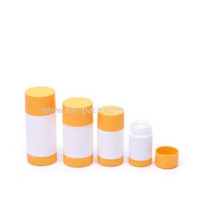 China Convenient Reusable Stick Bottle Deodorant Balm Container with Screw Lid and Transparent Packaging for sale