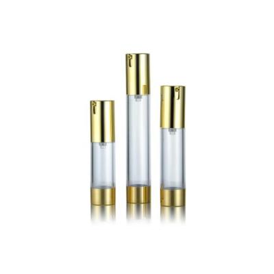 China 15ml 30ml 50ml Plastic Airless Pump Bottle for Cosmetics Custom Logo Accepted for sale