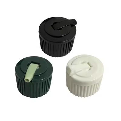 China 24mm 28mm white black plastic turret cover flip disc top lid detergent bottle for sale