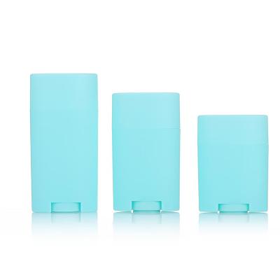 China Various Color Round Shape 35g 50g 75g PP Plastic Body Fragrance Deodorant Balm Stick for sale
