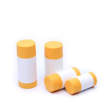 China Rotating Design 30g 50g 75g 100g PP Plastic Body Fragrance Container Deodorant Stick for sale