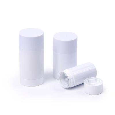 China Color Acceptable 15g 30g 50g 75g 100g AS Plastic Body Fragrance Container Empty Deodorant Balm for sale
