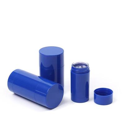 China Custom Color 15g 30g 50g 75g 100g AS Plastic Empty Deodorant Stick Balm for sale