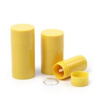 China Custom Empty Deodorant Stick Container 15g to 100g Plastic Cylinder Shape for sale