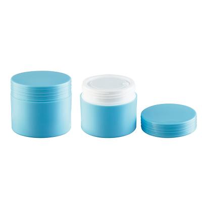 China 15g 30g 50g Luxury White Plastic Cream Jar High Quality Polypropylene Lid Packaging Cosmetic Lotion Food for sale