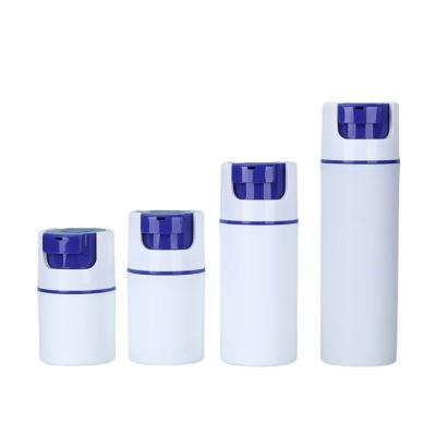 China Unique Pump Design 50ml 100ml Airless Bottle with Crimp Dispenser Pump Accept Customization for sale
