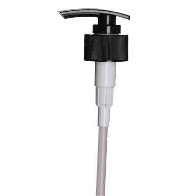 China Long Nozzle 24mm 28mm 32mm Smooth Closure Spring Inside Plastic Lotion Pump for sale