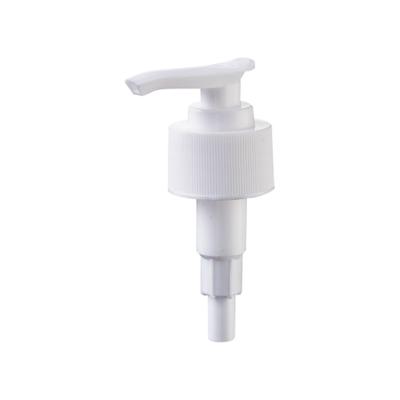 China White Color 24mm 28mm 2cc Dosage Ribbed Closure Soap Dispenser Plastic Screw Lotion Pump for sale