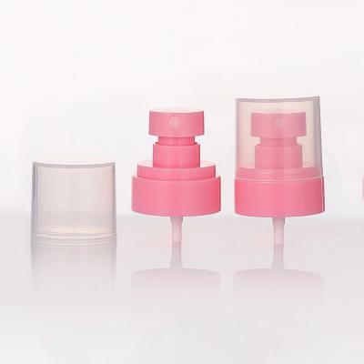 China 24mm Half Cover Plastic Pump Sprayer White Mist with Transparent Cap Big Cap for Liquid Application for sale