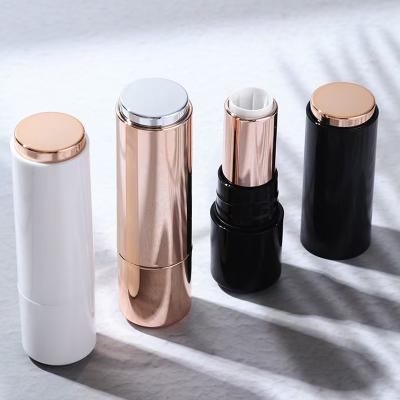 China Wholesales Luxury 3.5G Plastic White Black Gold Lipstick Tubes with Seal Ring for sale