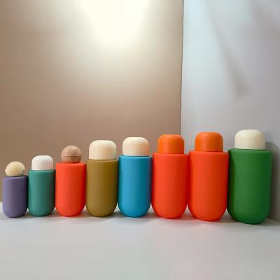 China 60/100/150/200/250/300/350/400ML Disc Top Cap HDPE Bottle Conditioner Lotion Skin Care Container for sale