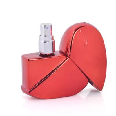 China 25ml  Heart-shaped Portable Stylish  Cosmetic Spray Perfume Bottle Travel Easy-use for sale