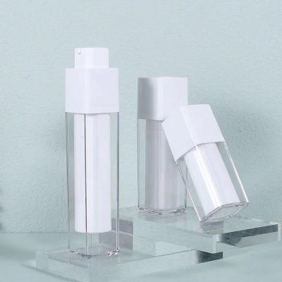 China Rotating Design 15ml 30ml 50ml Plastic Airless Pump Bottle Used for Skincare Package for sale