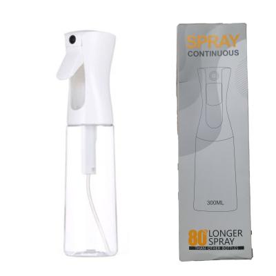 China 200ml 300ml 500ml Continuous Fine Mist Sprayer Any Color PET Spray Bottle Continuous Sprayer for Hairstyling for sale