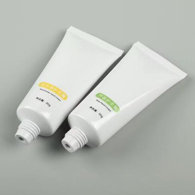 China Cylindrical Head Cap with 30mm Diameter Plastic Cream Tube Support Silk Printing and Hot Stamping for sale