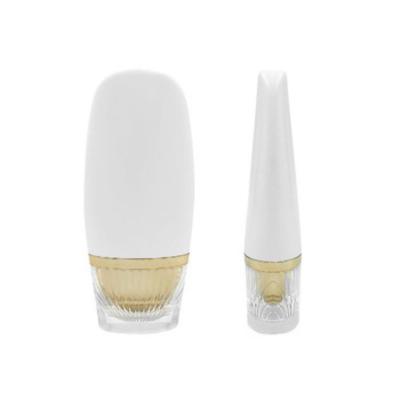 China Customl Oval Shaped Luxury Gold Sunscreen Bottle High-End  Cosmetic Packaging  Lotion and Skincare for sale