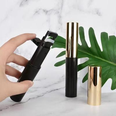 China Empty Mascara Bottle, Gloss Pink Plastic Mascara Tube With Silicone Plastic Brush Wand For Mascara Eyelash Serum Packaging for sale